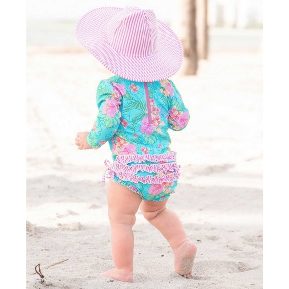 Ruffle Butts | Swim | Rash Guard Swimsuit Orchid Oasis | Poshmark